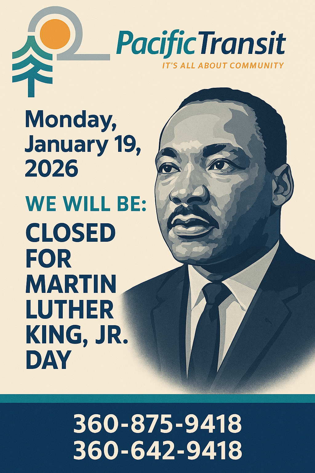 MLK Jr. Day – Pacific Transit